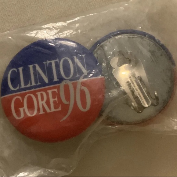 Art | Clinton Gore 96 Pin Dnc New Still In Wrapper Bill Clinton Al Gore ...